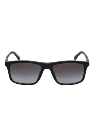 Emporio Armani lunettes de soleil &agrave; monture rectangulaire - Noir