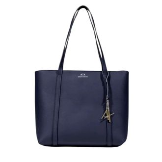 A|X Armani Exchange Femme, Sacs, Bleu, Taille: ONE Size Shopper Bag