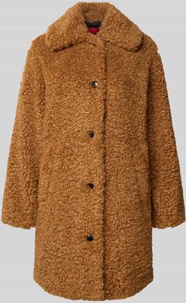 HUGO BOSS Regular Fit Teddy-Mantel mit Umlegekragen Modell MIMINA-1