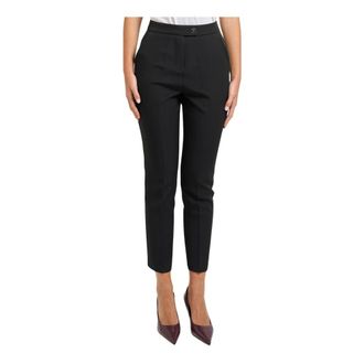 Yes-Zee YES Zee, Femme, Pantalons, Noir, Taille: 44 FR Pantalon Chino avec Bouton et Fermeture &Eacute;clair