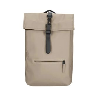 Rains Rolltop Rucksack - - Bags - unisex - Beige - ONE SIZE