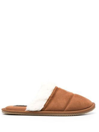 Polo Ralph Lauren Slipper aus Faux Fur - Braun