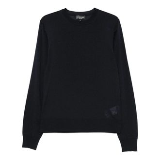 Emporio Armani Pullover aus Schurwolle - - Knitwear - Herren - Schwarzk - M