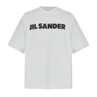 Jil Sander T-Shirt mit Logo - - Tops - Herren - Wei&szlig; - XS