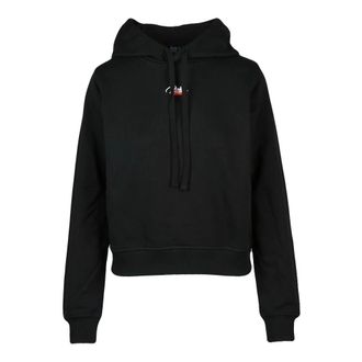 Diesel Femme, Sweatshirts et sweats &agrave; capuche, Noir, Taille: 40 FR Sweat &agrave; capuche