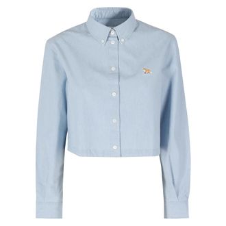 Maison Kitsun&eacute; Damen, Blusen & Hemden, Blau, XSGr&ouml;&szlig;e