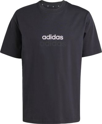 adidas Mens Essentials Linear Single Jersey T-Shirt Black/White 3XL