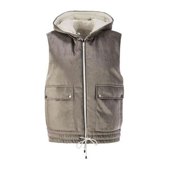 Brunello Cucinelli Damen, Jacken, Grau, 3XSGröße