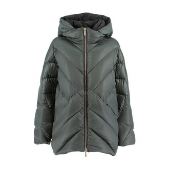 Moorer Teal Kapuzenjacke f&uuml;r Frauen - - Jackets - Damen - Gr&uuml;n - S