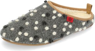 Andres Machado Hausschuhe f&uuml;r Damen - Herbst Herbst - DYNAMIC - Unisex Pantoffeln Slipper - Wolle und Filz - rutschfeste Gummisohle und herausnehmbares Fu&szlig;bett - Gra