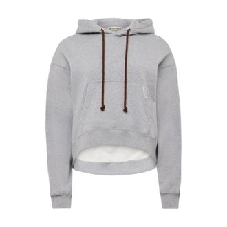 J.W.Anderson Kapuzenpullover mit gebogenem Saum - - Sweatshirts & Hoodies - Damen - Grau - M