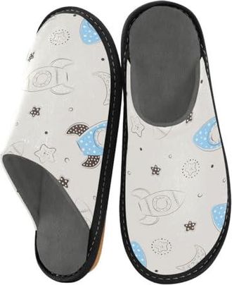 HMZXZ Chaussons mignons pour b&eacute;b&eacute; - Pour homme et femme - Motif &eacute;toile de lespace - Chaussons dint&eacute;rieur - Chaussettes dint&eacute;rieur - Chaussures de chambre &agrave; 