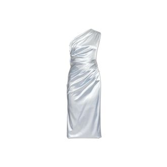 Dolce & Gabbana Femme, Robes, Bleu, Taille: 36 FR Robe asym&eacute;trique en satin stretch