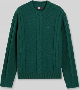 Tommy Jeans Regular Fit Pullover aus reiner Baumwolle mit Logo-Stitching