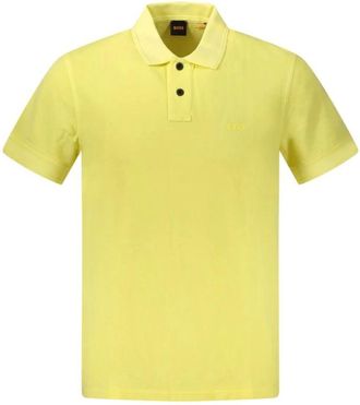 HUGO BOSS Homme, Tops, Jaune, Taille: 2XL Polo Homme Jaune en Coton