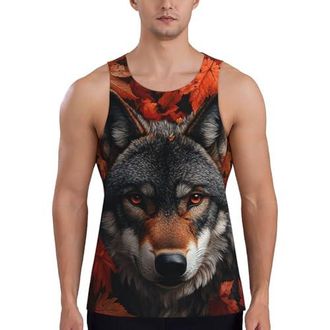 Generic D&eacute;bardeur respirant &agrave; s&eacute;chage rapide sans manches pour homme pour entra&icirc;nement &agrave; la plage S &agrave; 4XL, Wolf 5., XXL