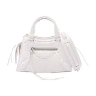 Balenciaga Sac &agrave; main vintage en cuir Pre-owned - Femme - Pre-owned - Blanc - Taille: ONE Size