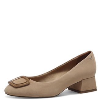 Tamaris Damen Klassische Ballerinas, Frauen Flats,Comfort Lining,TOUCHit-Fu&szlig;bett,Slip-ons,klassisch elegant,Ballerinen,TAN,41 EU