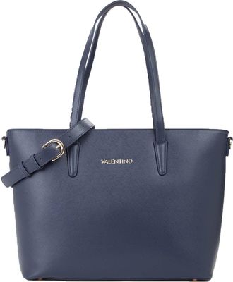 Valentino Schultertasche Shopper Zero Re Shopping Bag Blu Notte dunkelblau