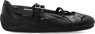 Puma Crocodile-effect Buckle-strap Sneakers