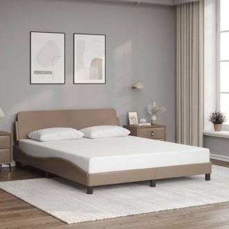 vidaXL Cadre de lit sans matelas cappuccino 160x200 cm similicuir Vidaxl