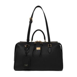 Dolce & Gabbana Femme, Sacs, Noir, Taille: ONE Size Sac port&eacute; main en cuir