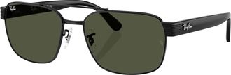 Ray-Ban RB3751 Eckige Sonnenbrille, Schwarz