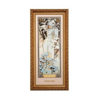 GOEBEL Winter 1900 - Wandbild Artis Orbis Alphonse Mucha Bunt Steingut 66508591