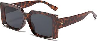 Generic 2025 designer cadre carré lunettes de soleil rétro vacances en plein air décoration de plage pour hommes et femmes (couleur : B, taille : moyen)