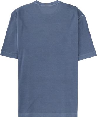 Moncler Logo Cotton T-Shirt - Blue