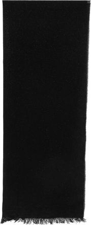 D'Aniello Shimmer-effect Frayed Scarf