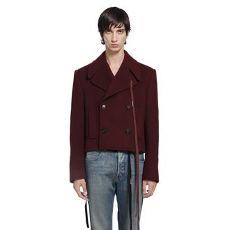 Ann Demeulemeester Dalmar Double-Breasted Wool Caban