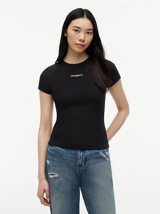 Tommy Hilfiger T-shirt slim c&ocirc;tel&eacute; &agrave; logo