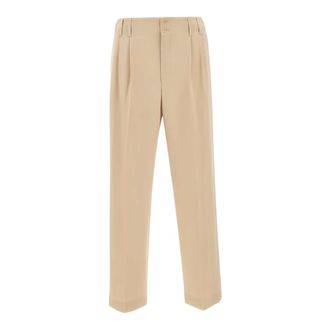Casablanca Pantalon de costume &agrave; pinces en laine - Homme - Pantalons - Beige - Taille: M