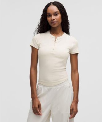 lululemon T-Shirt henley Hold Tight pour Femmes - Taille 10