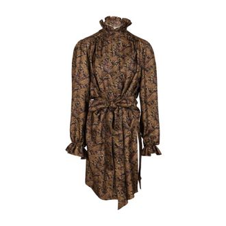 Saint Laurent Damen, Kleider, Braun, SGr&ouml;&szlig;e