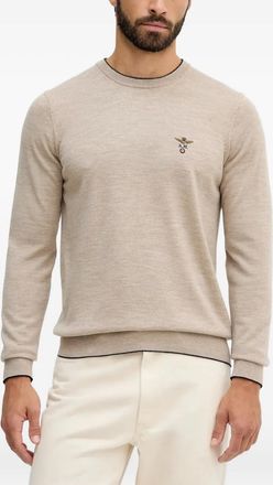 Aeronautica embroidered sweater - Nude