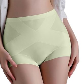 Generic Culotte sans Couture Femme Culotte Femme sans Couture Culotte Femme De Classique Taille Haute Minceur Crotch Soie 7A Lift Hanches Seamless Technologie