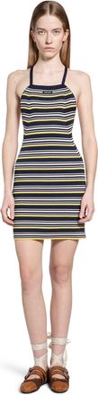 Miu Miu Striped Sleeveless Mini Dress