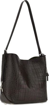 Hogan petit sac porté épaule en cuir - Marron