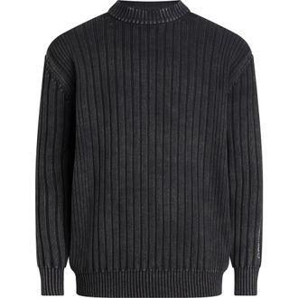 Calvin Klein Schwarzer Pullover Lupetto Stil - - Knitwear - Herren - Schwarzk - S