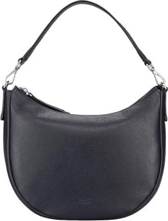 Jost Cuir sac &agrave; &eacute;paule bandouli&egrave;re Vika Hobo Bag Blue bleu marine