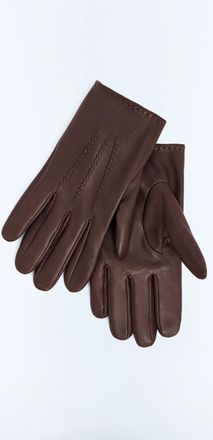 Fursac Gants en cuir dagneau lisse - Taille 8.5 - Homme