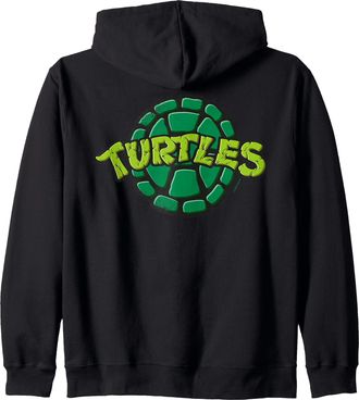Teenage Mutant Ninja Turtles TMNT Turtle Power Logo Helden Halbschale 80er Jahre Vintage Cartoon Kapuzenjacke
