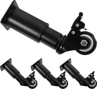 Valiclud 4 St&uuml;ck Verstellbare Metall m&ouml;belf&uuml;&szlig;e mit Drehbaren f&uuml;r Couchtisch Schrank Sofa Bett Robuste H&ouml;henverstellbare Tischbeine Langlebig und Einfach zu Mon