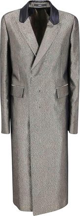 SAPIO Manteau Long - M&eacute;tallique