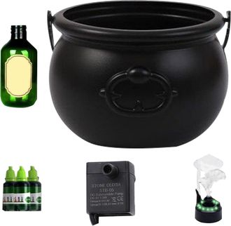 Generic Witch Cauldron - Halloween-Diffusor-Kesselschale, Spukhaus-Anzeigeobjekte | Bubble Pot mit schwimmenden Trankflaschen, Partydekoration