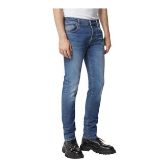 John Richmond Slim Fit Blue Jeans mit Faded-Effekt - - Jeans - Herren - Blau - W34