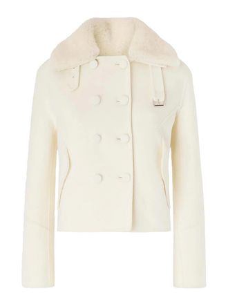 Ermanno Scervino Knielanger Mantel - Wei&szlig;