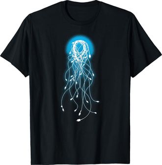 Threadless Mens & Womens Electric Jellyfish T-Shirt T-Shirt